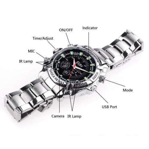 1080P Night Vision Spy Watch Hidden DVR Video Camera--Cellphone Jammer ...