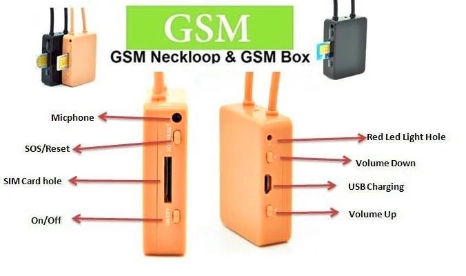 4.5 Watt Power GSM Box Neckloop Micro Earphone Invisible Earpiece ...