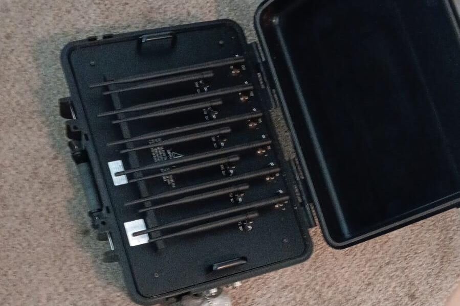 12 Antennas Suitcase VIP Jammer GPS Lojack Wi-Fi 4G 5G Cellphone Jammer ...